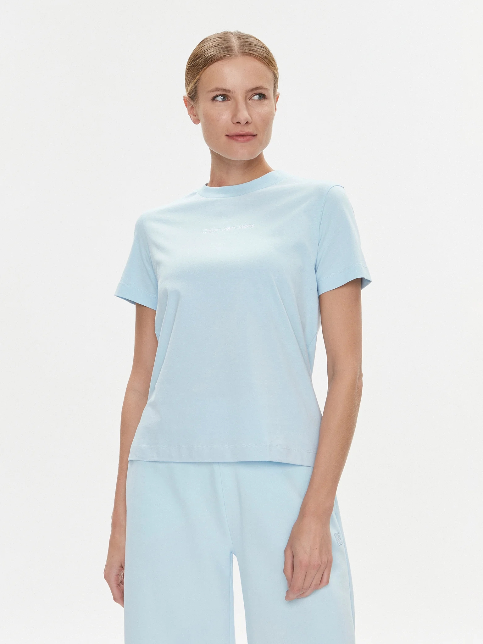 Calvin Klein Kadın Logo Detaylı T Shirt Jeanslab